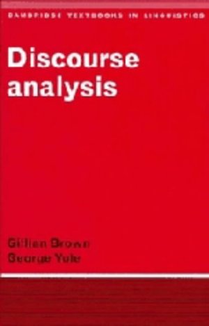 Discourse Analysis [Cambridge University Press: First edition]