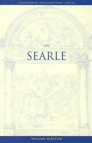 On Searle – Wadsworth Philosophers [Wadsworth Publishing Company: First ...