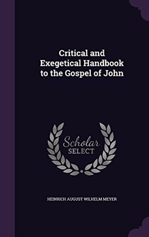 Critical and Exegetical Handbook to the Gospel of John [Palala Press]